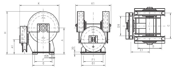 Zblocza 3-krążkowe „górne”