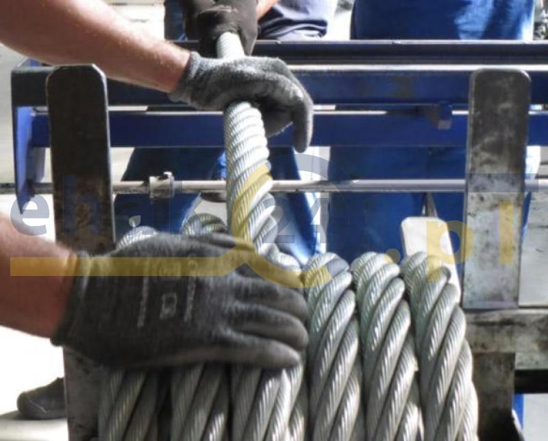 Liny stalowe standardowe 6x19+Ao